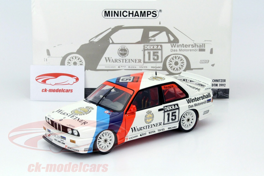 Minichamps 1:18 BMW M3 (E30) #15 DTM 1992 Roberto Ravaglia 180922015 ...