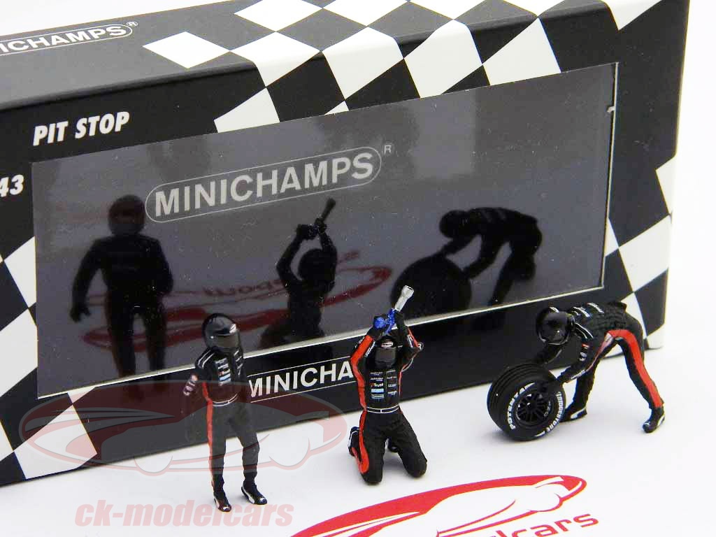 Minichamps 1:43 Minardi F1 Team Tyre Change Set 1 3 figures 343100092 ...