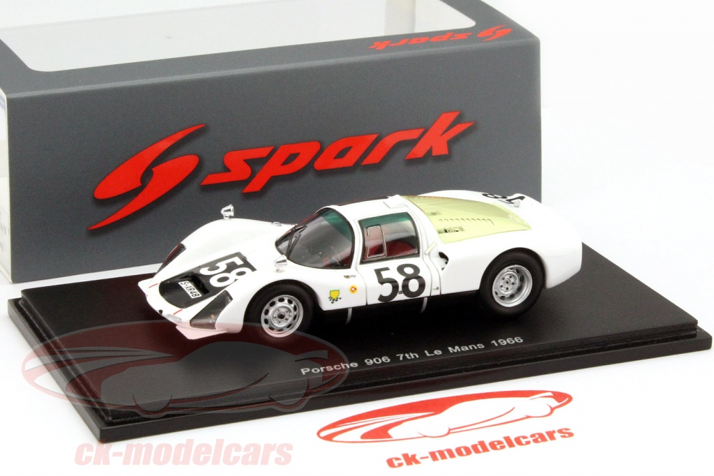 Spark 1:43 Porsche 906 #58 24h LeMans 1966 Porsche System Engineering ...
