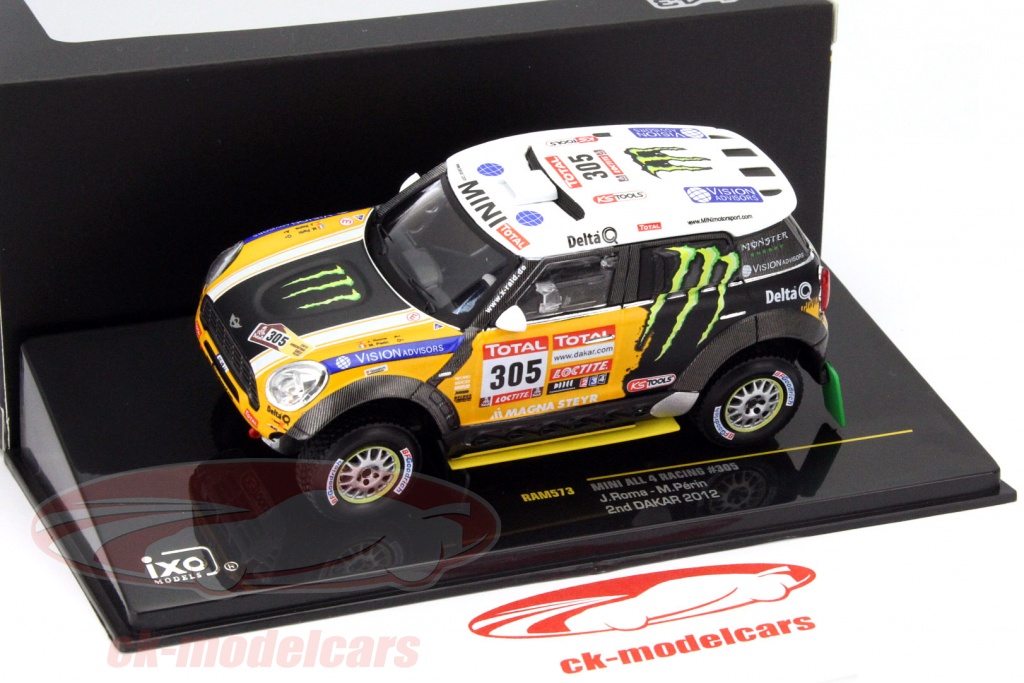 Ixo 1:43 Mini Countryman All4Racing #305 2nd Rally Dakar 2012 RAM573 ...
