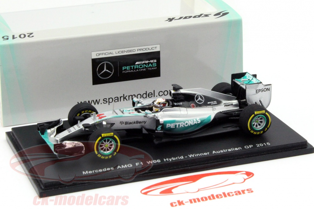 Spark 1:43 Lewis Hamilton Mercedes F1 W06 Hybrid #44 Formula 1 World ...