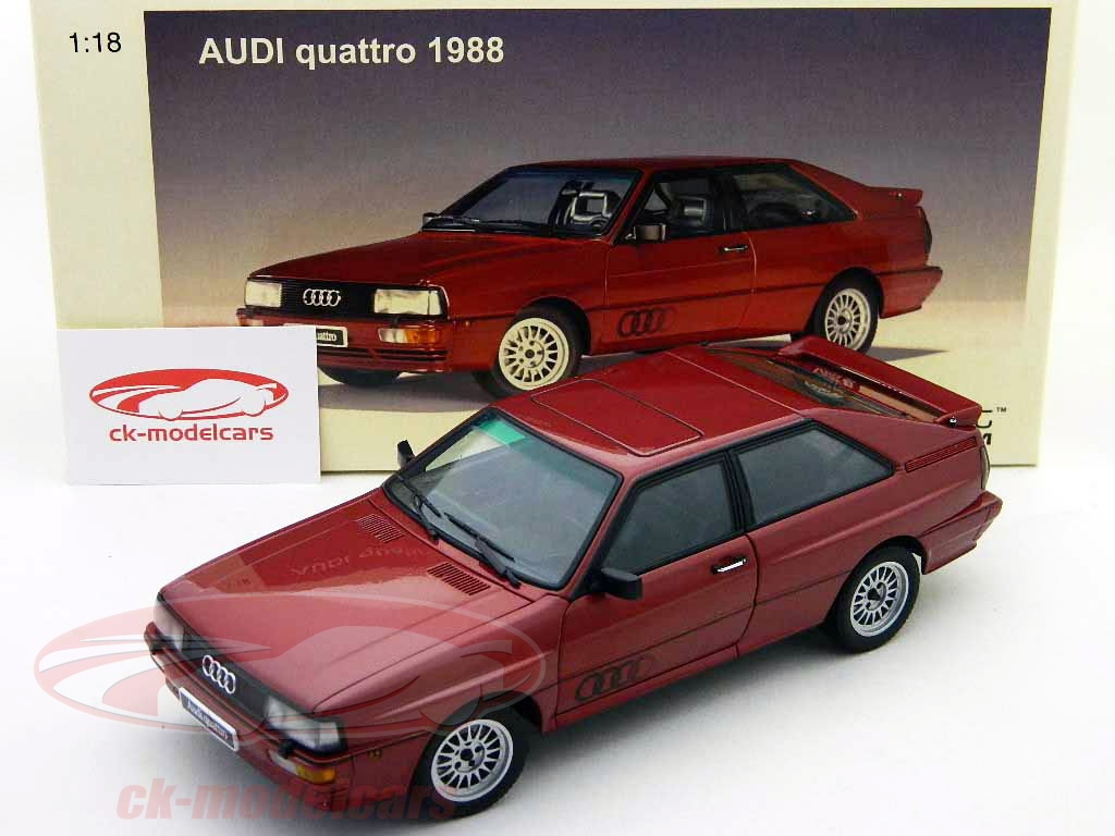 AUTOart 1:18 Audi Quattro LWB Street Car Bj. 1988 red metallic 70304 ...