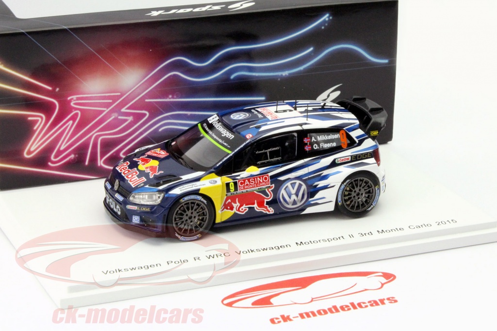 Spark 1:43 Volkswagen Polo R WRC #9 3rd Rally Monte Carlo 2015 ...