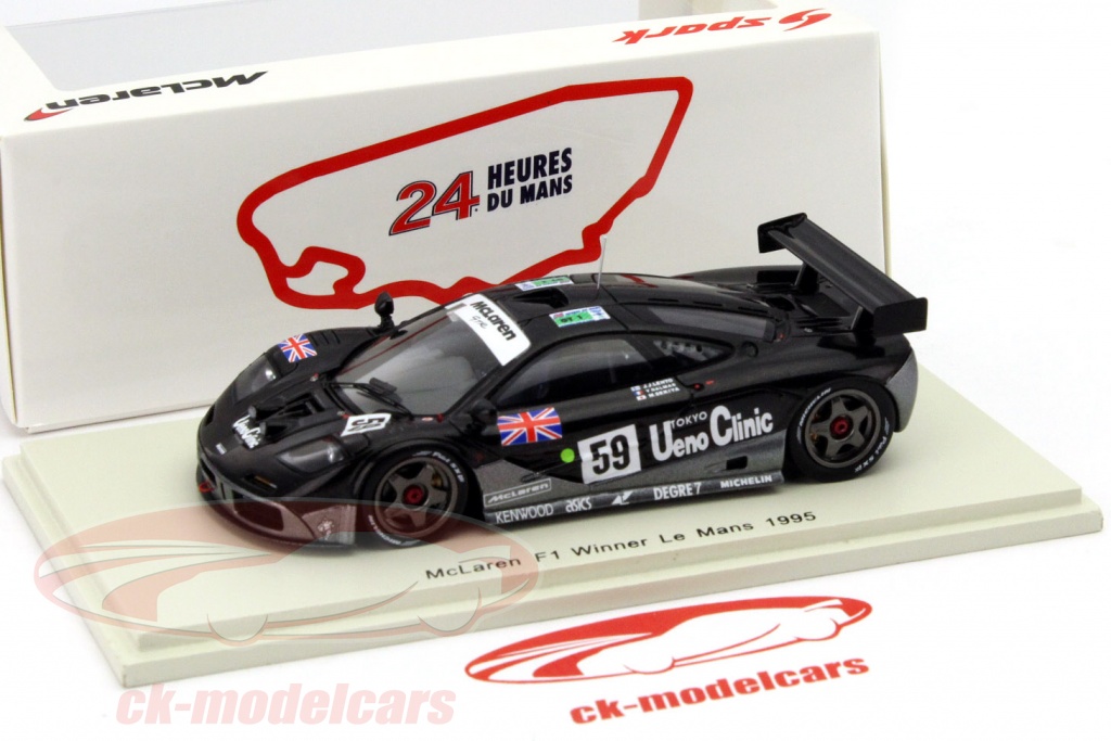 Spark 1:43 McLaren F1 GTR #59 Winnaar 24h LeMans 1995 Lehto, Dalmas ...