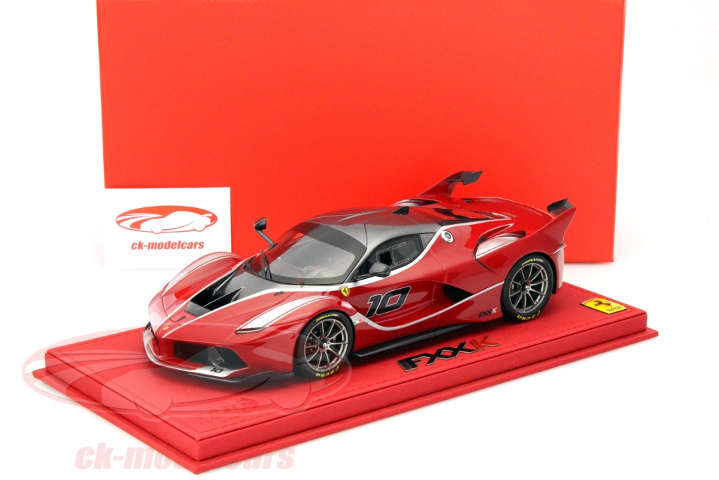 BBR Models 1:18 Ferrari FXX K #10 red With Showcase P18104ADV model car ...