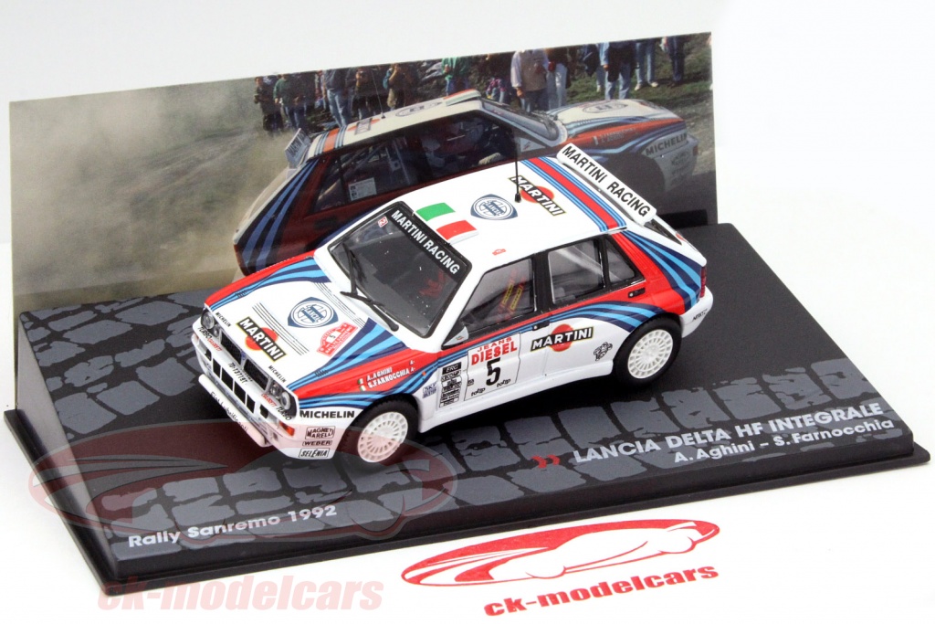 Altaya 1:43 Lancia Delta HF Integrale #5 Rallye Sanremo 1992 Aghini ...