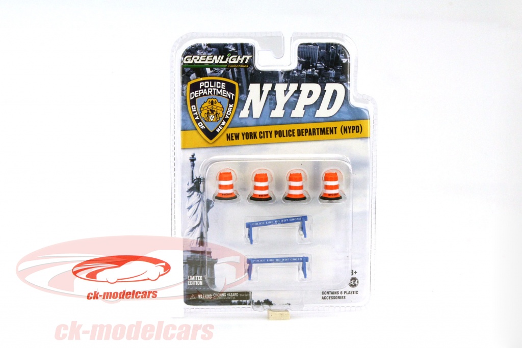 Greenlight 1:64 NYPD Road Work Set 13068 モデル 車 13068 810166018524