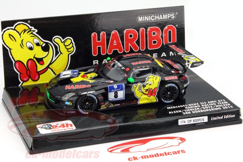 Minichamps 1:43 Mercedes-Benz SLS AMG GT3 #8 24h Nürburgring 2015 Alzen ...