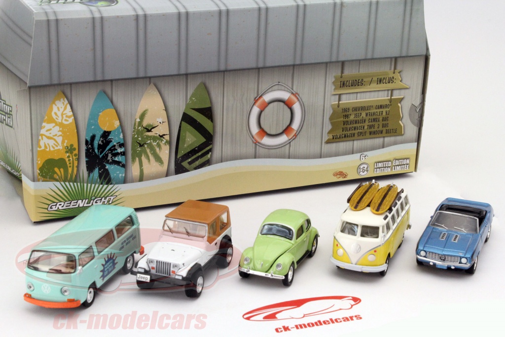 Greenlight 1:64 5-Car North Shore Surf Shack Set 58026 Modellauto 58026 ...