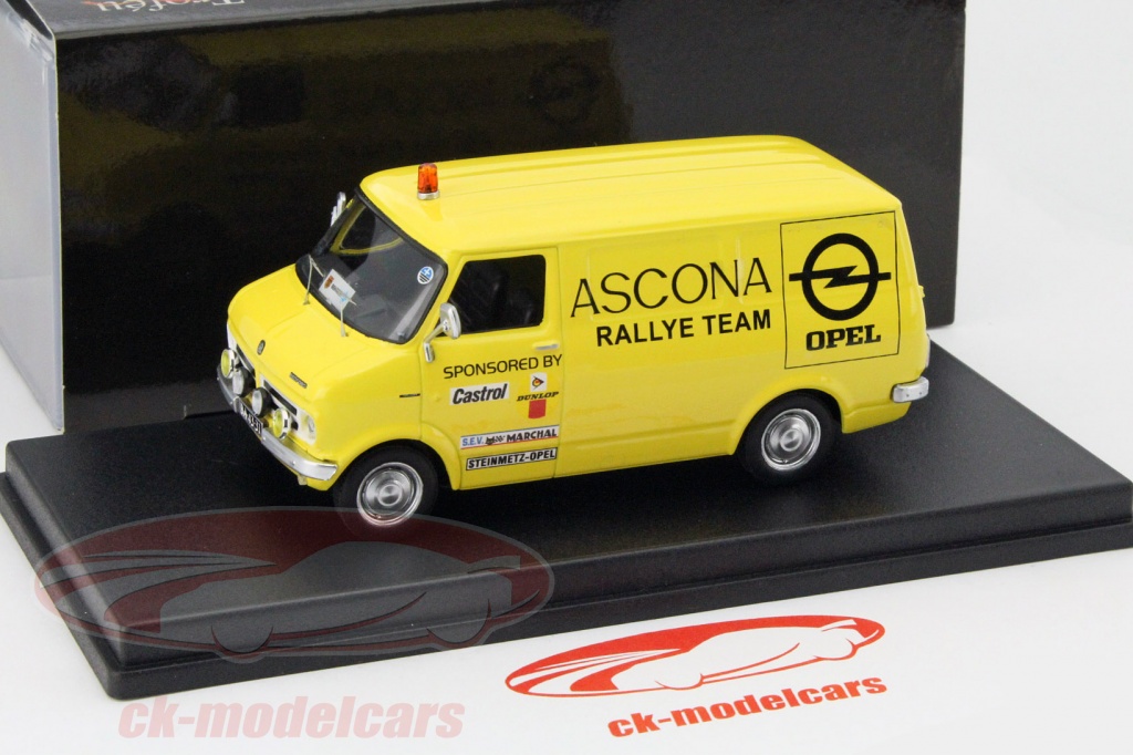 Trofeu 1:43 Bedford Blitz Opel Ascona Rally Team Olympia Rally SCA18 ...