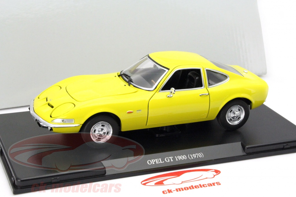 Leo Models 1:24 Opel GT 1900 Year 1970 yellow CK920686 model car CK920686