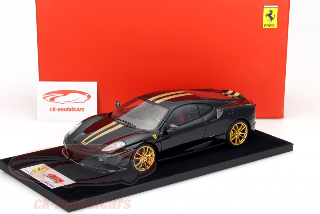 LookSmart 1:18 Ferrari F430 Scuderia schwarz / gold LS18_03I Modellauto ...