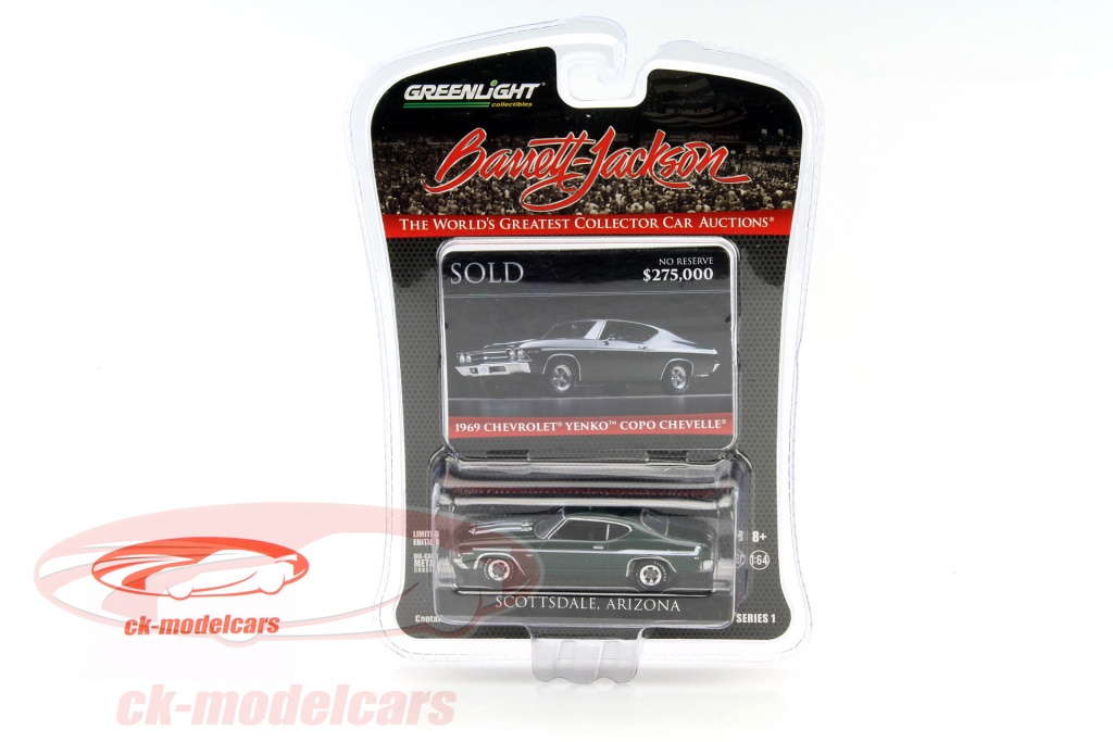 Greenlight 1:64 Chevrolet Yenko Copo Chevelle jaar 1969 donkergroen ...
