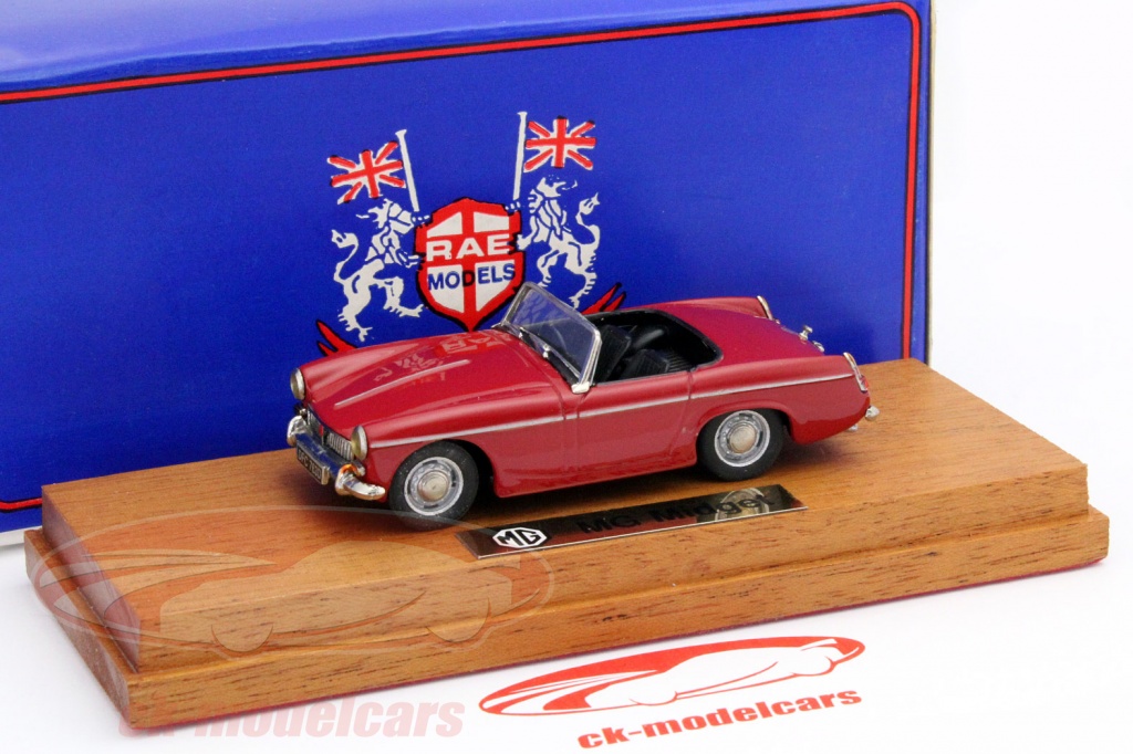 RAE Models 1:43 MG Midget Cabriolet rouge CK modèle voiture CK