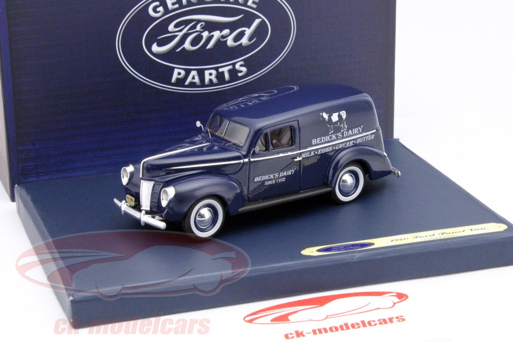Motorhead 1:43 Ford Panel Van Bedicks Dairy Year 1940 blue 443 model ...