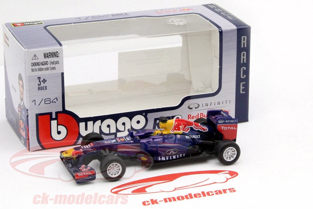 Bburago 1:64 Mark Webber Red Bull RB9 #2 formule 1 2013 15659111 model auto 15659111 4893993591015