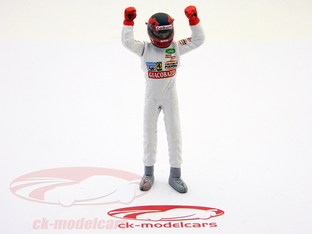 TopModelCollection 1:18 G. Villeneuve driver figure formula one 1982 ...