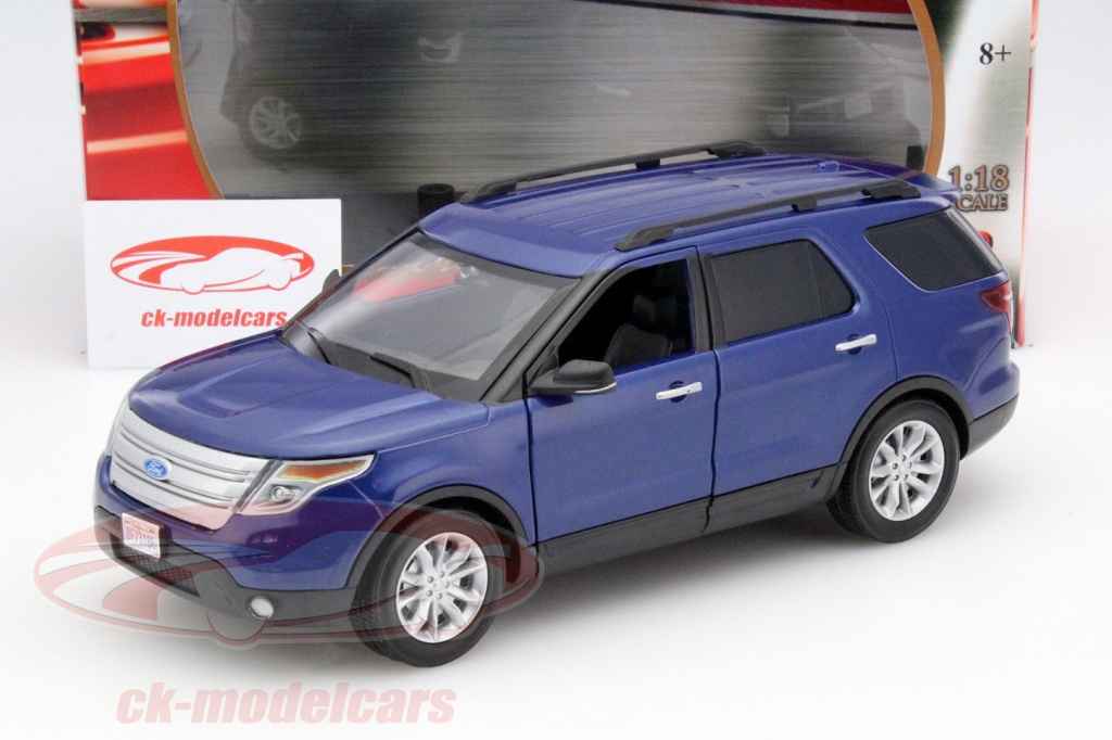 MotorMax 1:18 Ford Explorer XLT Year 2015 blue 73186 model car 73186 ...