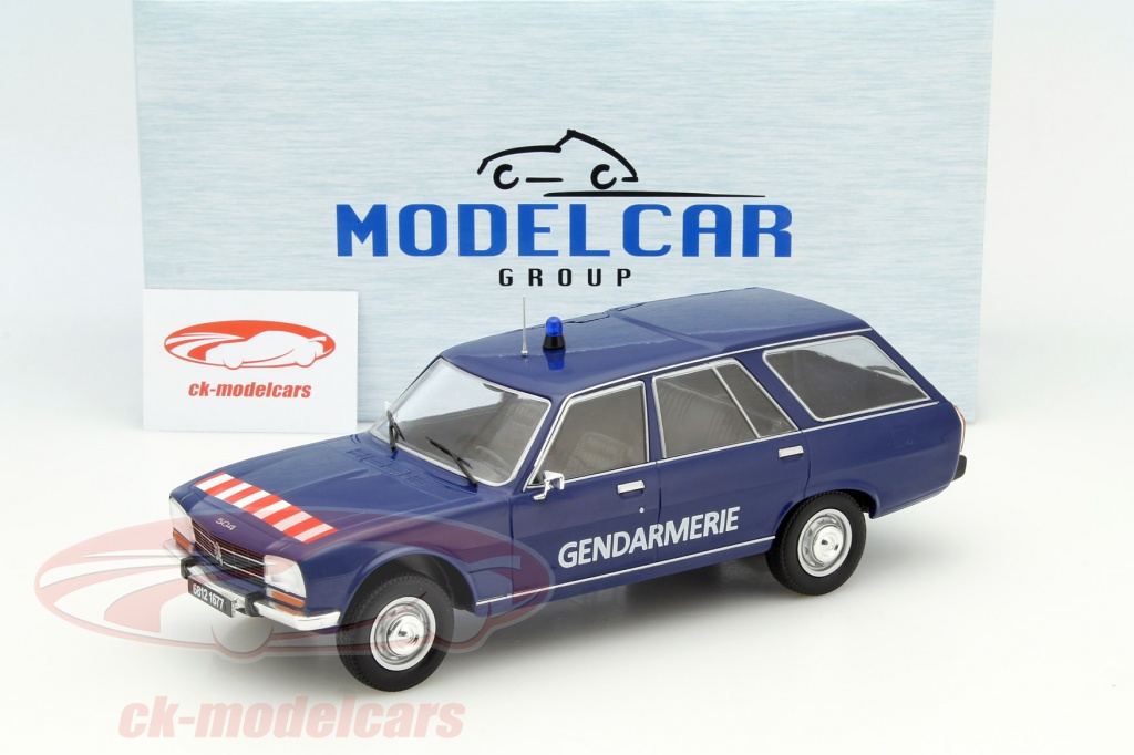 Modelcar Group 1:18 Peugeot 504 Break Gendarmerie blau MCG18036 ...