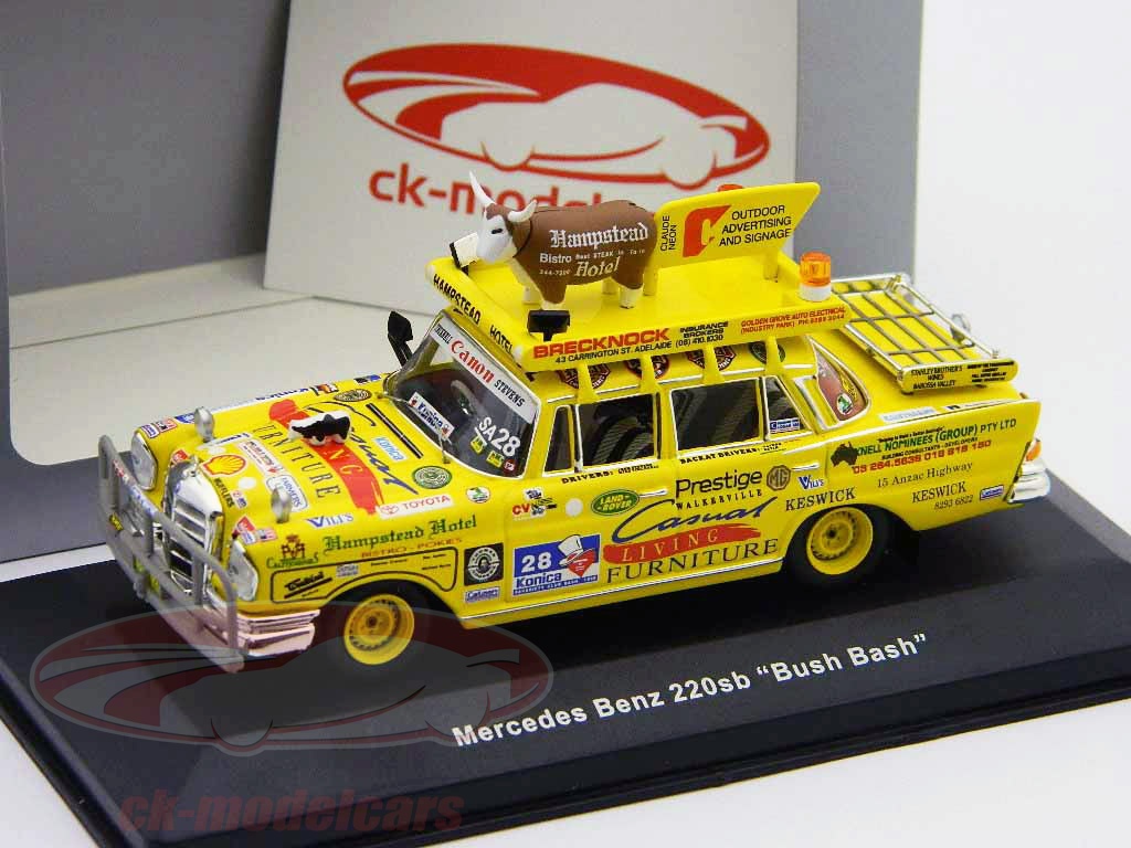Ixo 1:43 Mercedes Benz 220 sb "Bush Bash" yellow B66040473 model car ...