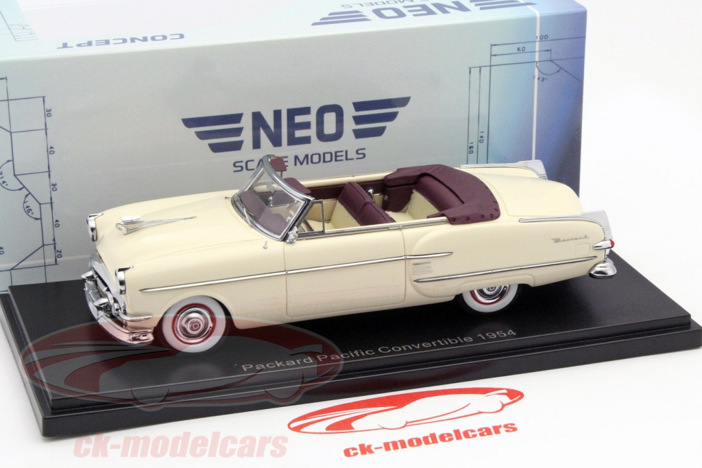 Neo 1:43 Packard Pacific Convertible Year 1954 beige 46430 model car ...