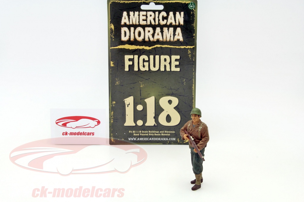 American Diorama 1:18 兵士 フィギュア #2 ととも に 銃 77411 モデル 車 77411 699618774115