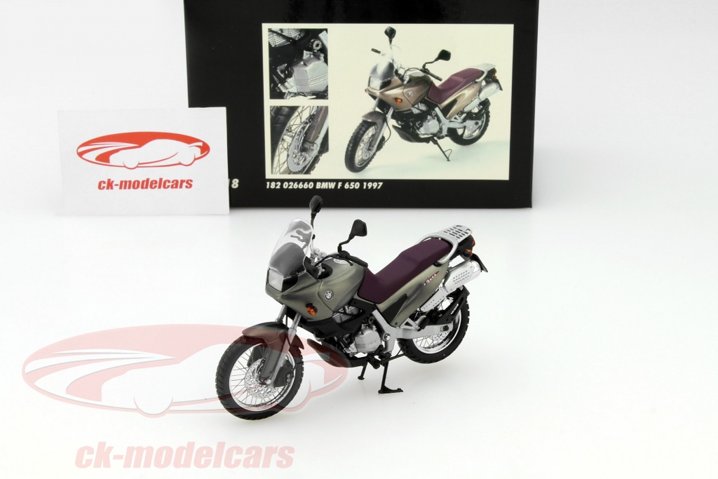 Minichamps 1:18 BMW F650 Year 1997 silver 182026660 model car 182026660 ...