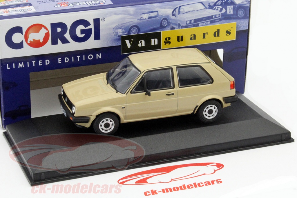 Corgi 1:43 Volkswagen VW Golf MK II 1.3C beige VA13602A model car ...