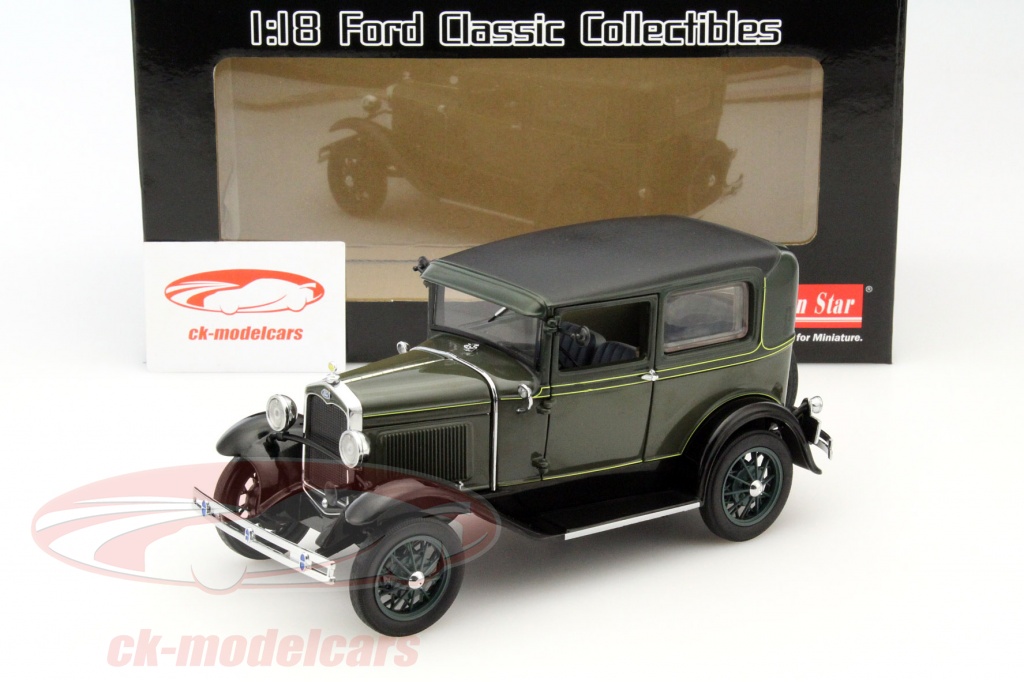 Sun Star Models 1:18 Ford Model A Tudor Baujahr 1931 grün 6101 ...