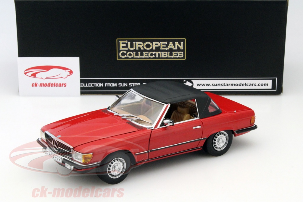 Sun Star Models 1:18 Mercedes-Benz 350 SL Year 1977 red 4597 model car ...