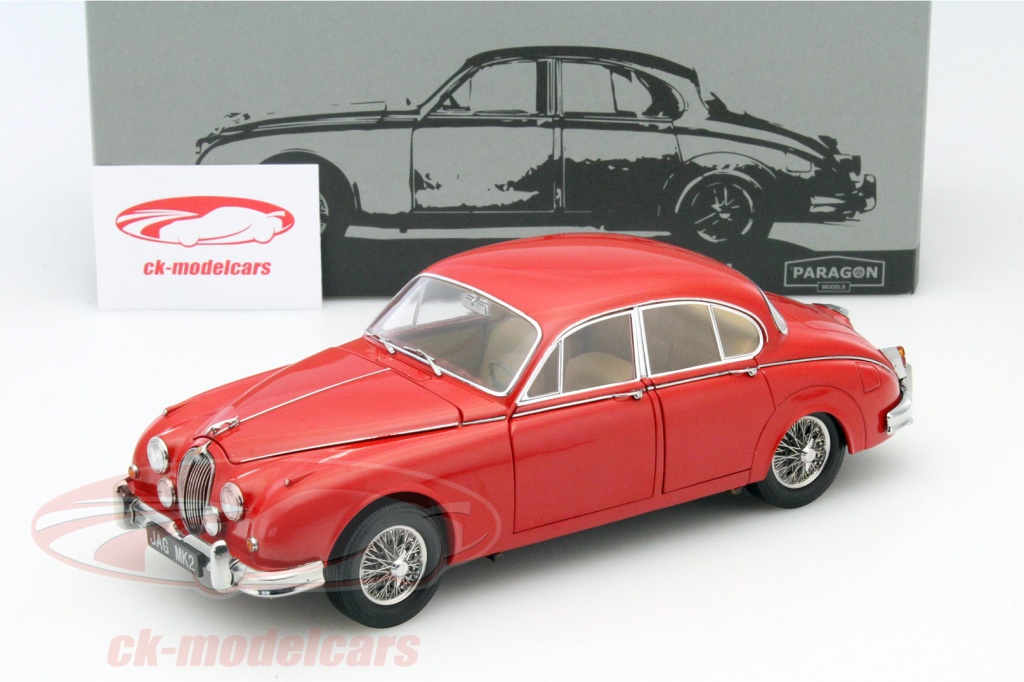 ParagonModels 1:18 Jaguar MK II LHD Baujahr 1962 rot Paragon Models ...