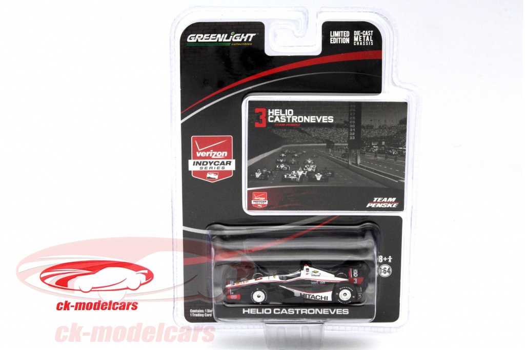 Greenlight 1:64 Helio Castroneves #3 IndyCar Series black 10739 model ...