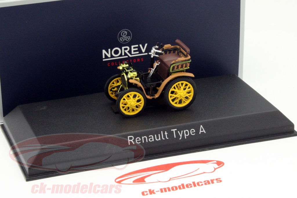Norev 1:43 Renault Type A Year 1899 brown 519512 model car 519512 ...