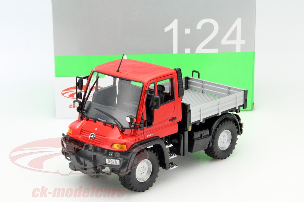 Welly 1:24 Mercedes-Benz Unimog U400 red 22098 model car 22098 4891761120986
