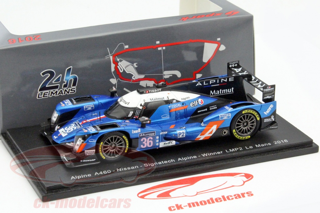 Spark 1:43 Alpine A460 #36 Class Winner LMP2 24h LeMans 2016 Lapierre ...