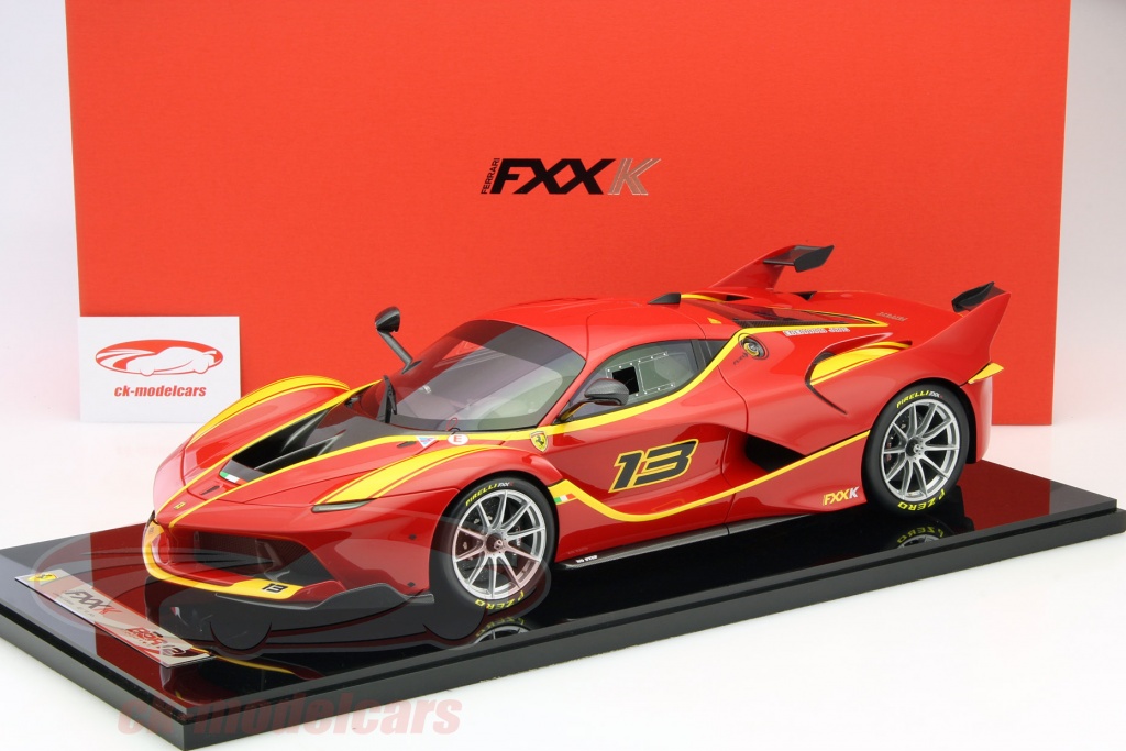 BBR Models 1:12 Ferrari FXX-K #13 red / yellow BBR1204G model car ...