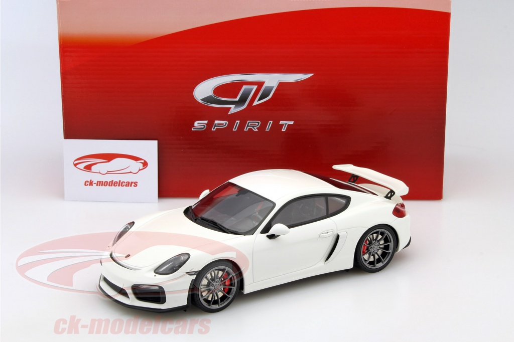GT-SPIRIT 1:18 Porsche Cayman GT4 white GT111 model car GT111 9580010302130