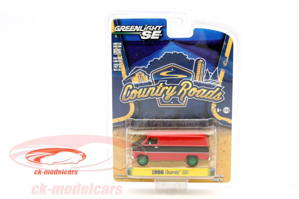 Greenlight 1:64 Chevrolet G20 Year 1986 red / green 29850 GV (grüne ...