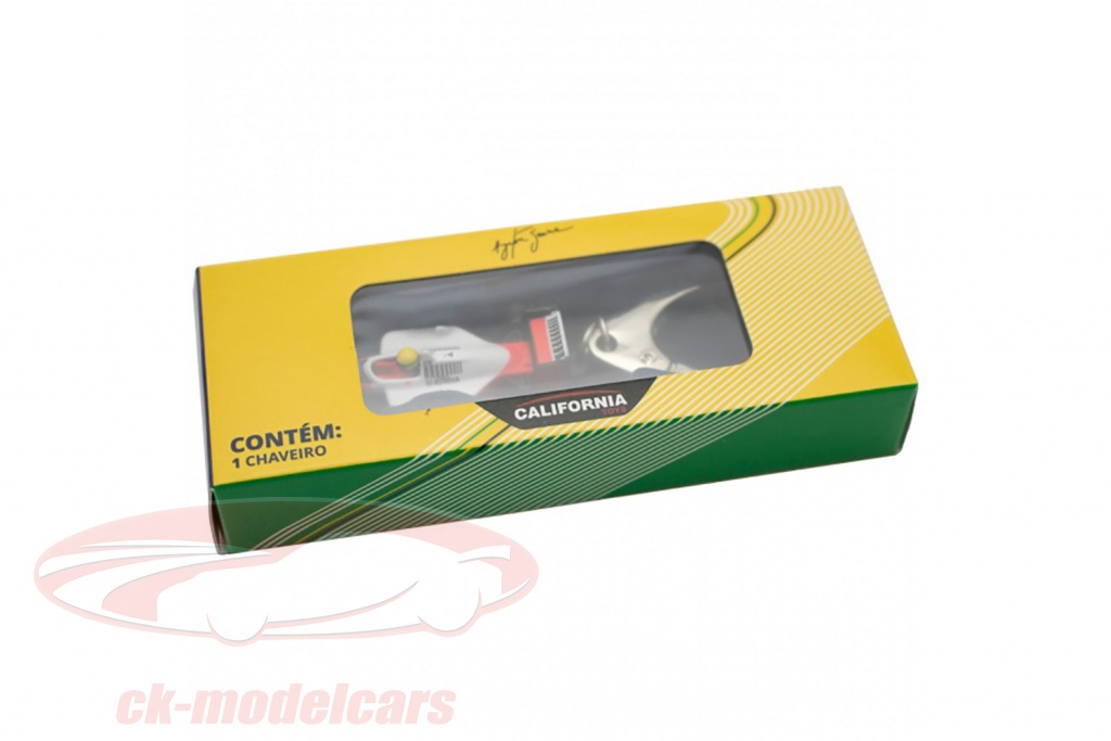 keychain Ayrton Senna McLaren MP 4/4 #12 F1 1988 1:87 California Toys ...