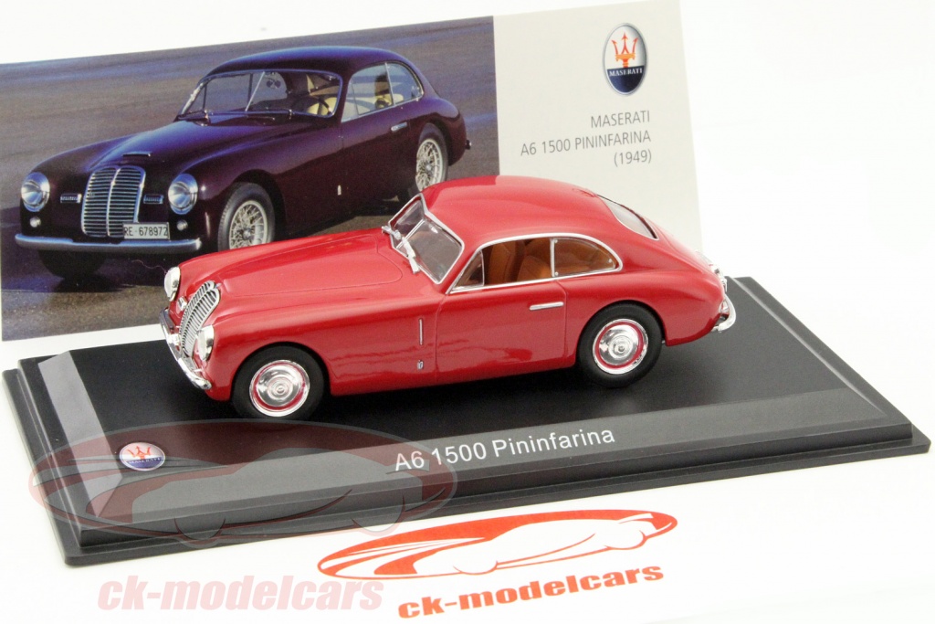 Leo Models 1:43 Maserati A6 1500 Pininfarina Baujahr 1949 rot CK34339 Modellauto CK34339