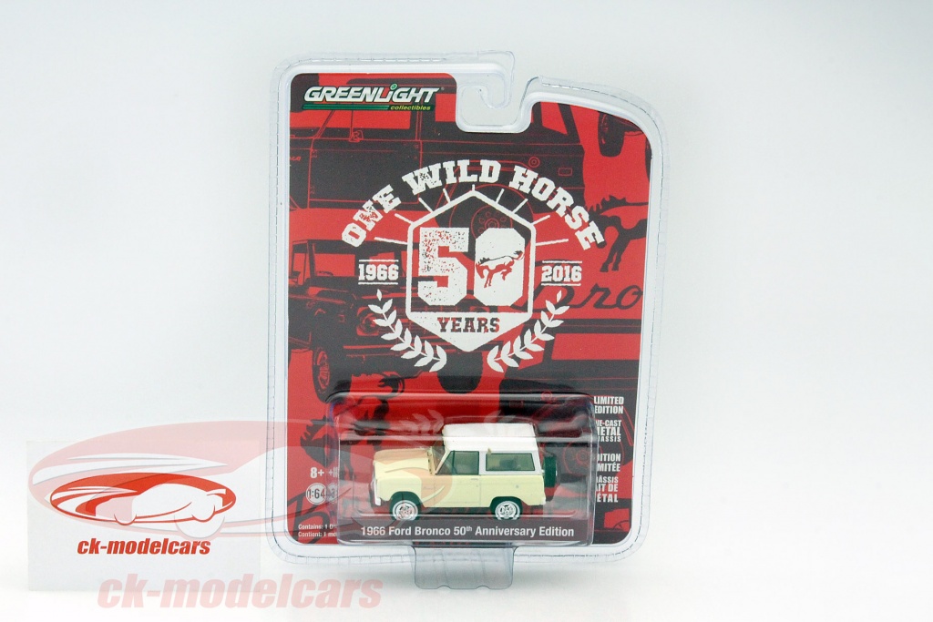 Greenlight 1:64 Ford Bronco 50th Anniversary Edition Year 1966 beige ...