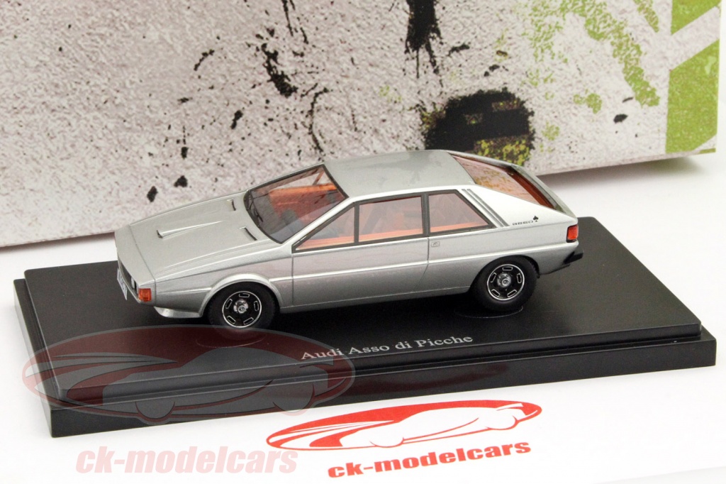AutoCult 1:43 Audi Asso di Picche year 1973 silver 06011 model car 06011