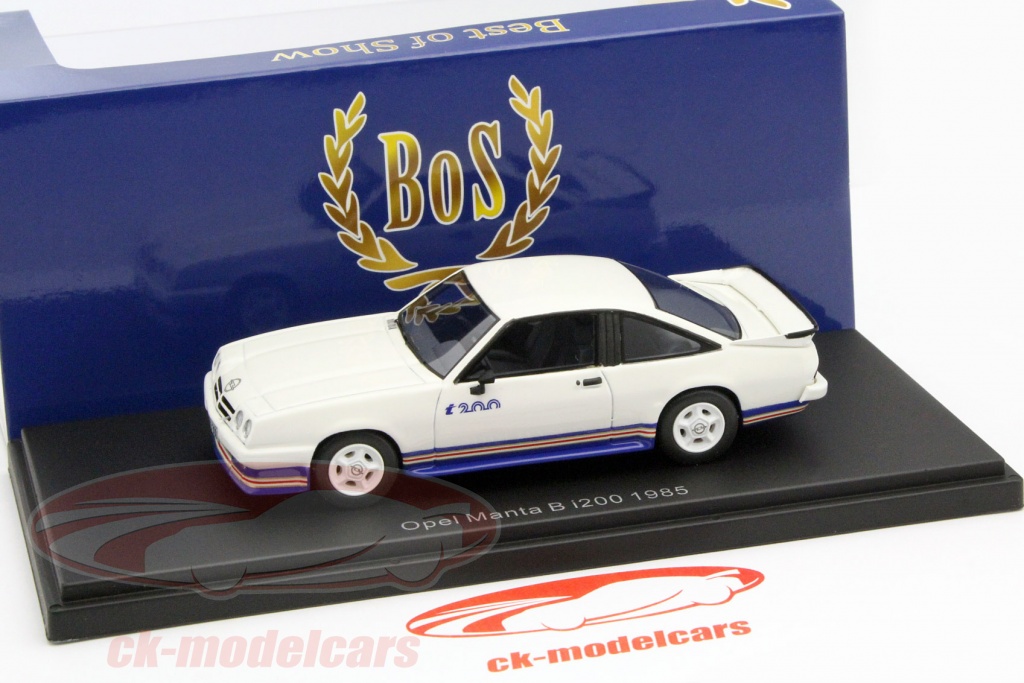 BoS-Models 1:43 Opel Manta B i200 year 1985 white BOS43300 model car ...