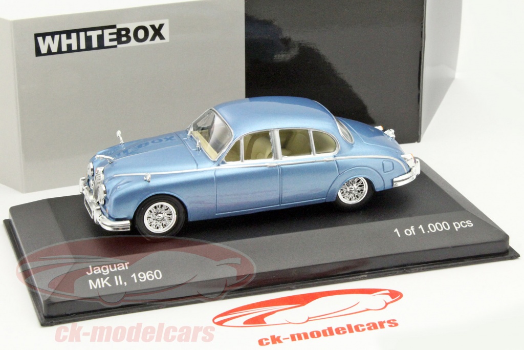 WhiteBox 1:43 Jaguar MK II year 1960 blue WB201 model car WB201 210274
