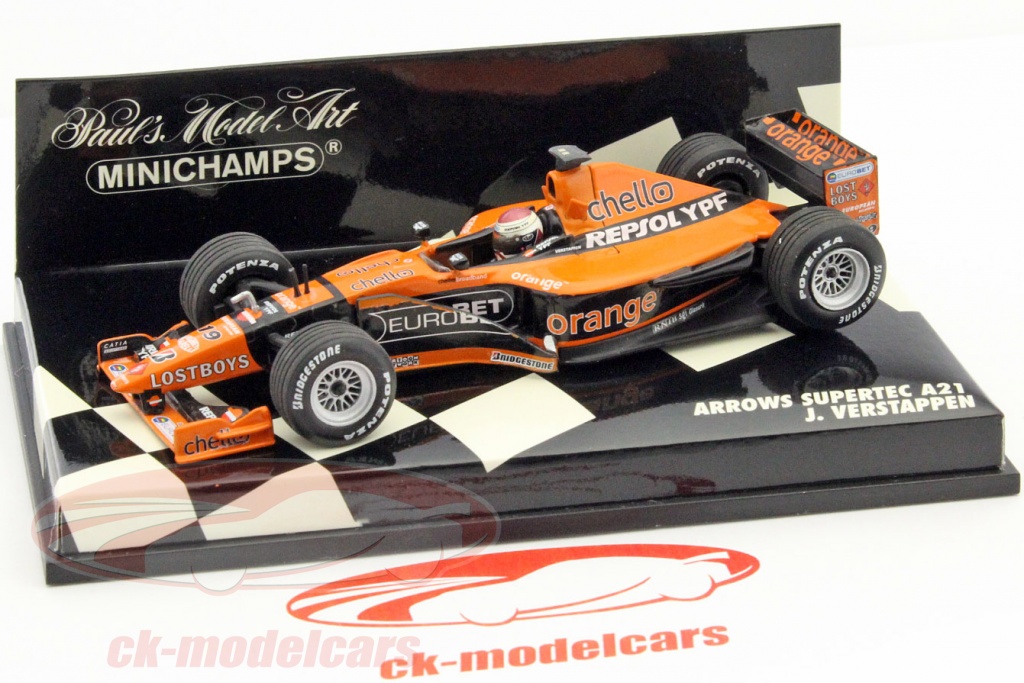 Minichamps 1:43 Jos Verstappen Arrows Supertec A21 #19 formula 1 2000 430000019 model car ...