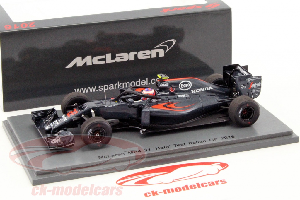 Spark 1:43 Jenson Button McLaren MP4-31 #22 Halo Test Italien GP Formel ...