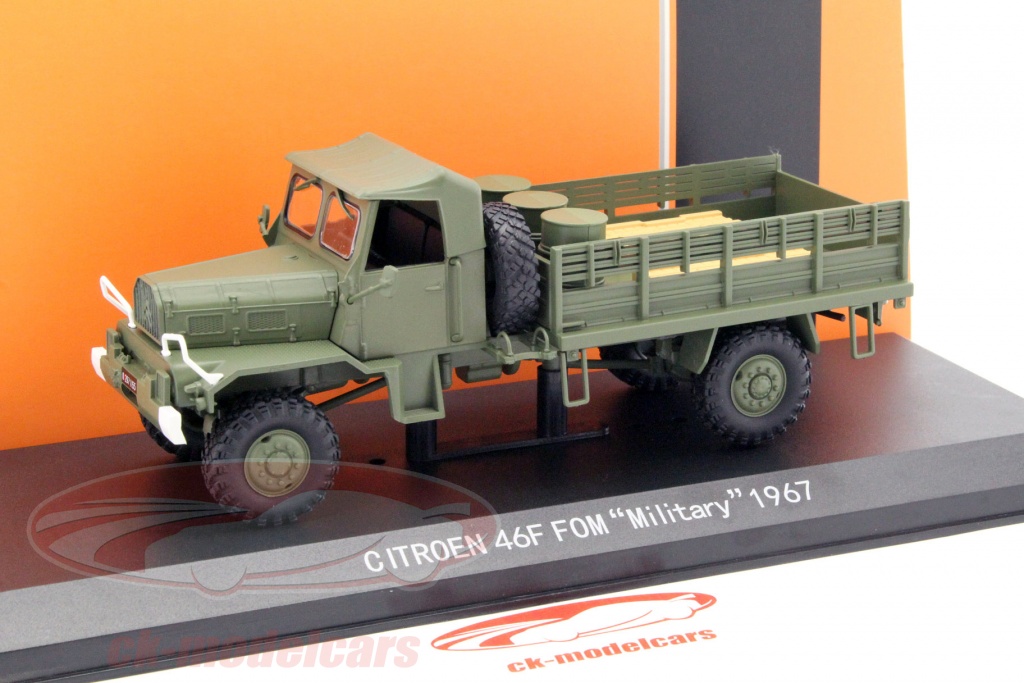 Ixo 1:43 Citroen 46F FOM Military year 1967 olive green 216866 model ...