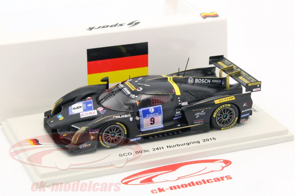 Spark 1:43 SCG 003c #9 24h Nürburgring 2015 Lauck, Franchitti, Jahn, Mailleux SG201 模型 汽车 SG201 ...