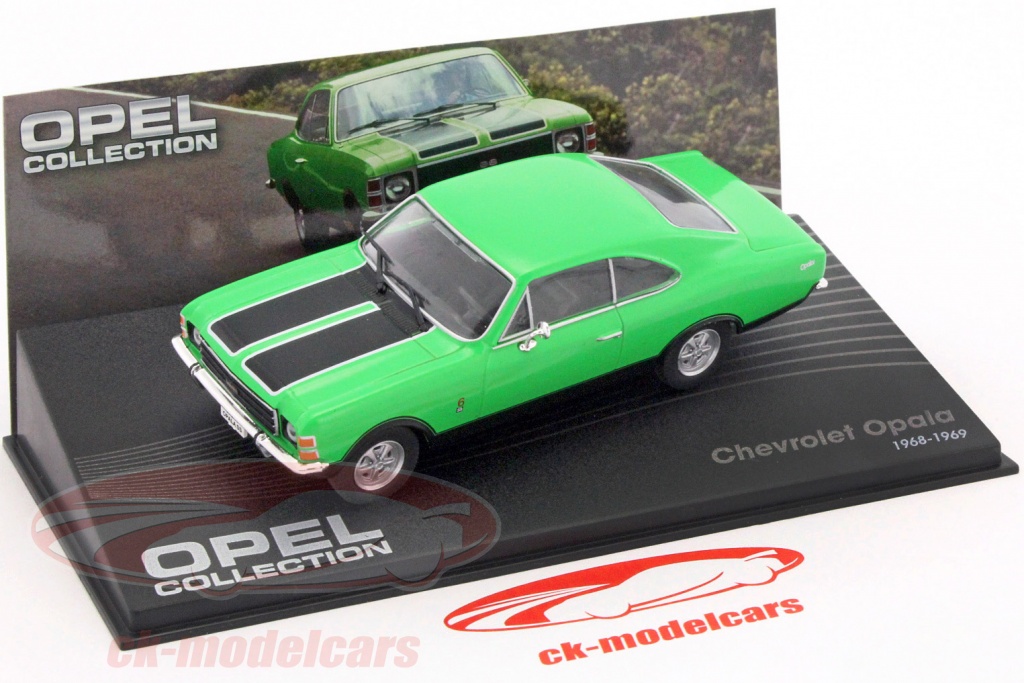 Ixo 1:43 Opel Chevrolet Opala year 1968-1969 green Altaya MAG CL55 ...