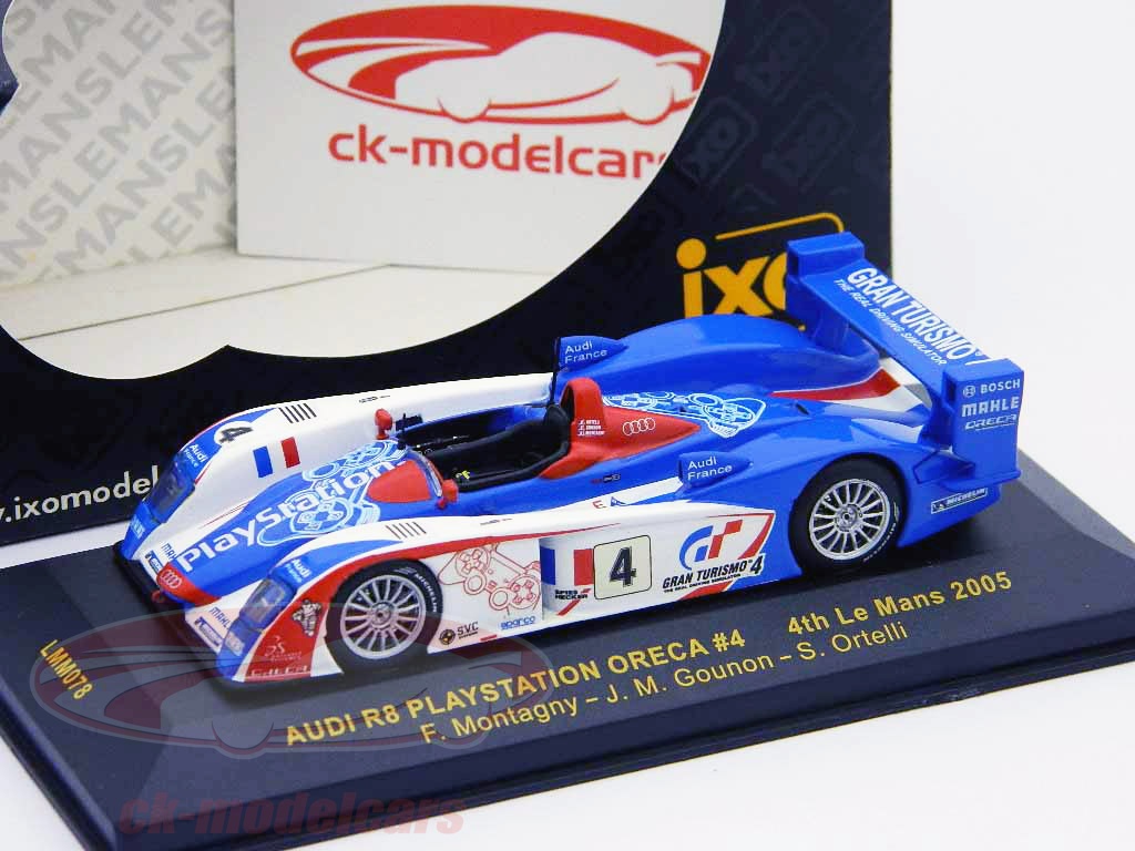 Ixo 1:43 Audi R8 #4 Oreca Playstation 4th 24h LeMans 2005 LMM078 model ...